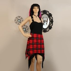 Dresses | Cross Back Plaid High Low Sweet Heart Dress | Poshmark